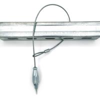 China Supportage Fixation Suspension Hanging Kit With Stainless Steel Wire Rope Eyelets And Gripper Cable Hanger for sale