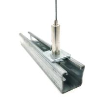 China Supportage Fixation 3 Inch Suspension Kits With Flemish Eye Wire Rope Sling And Wire Ceiling Gripper for sale