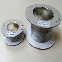China High Tension Bulk Cable Stainless Steel 7 x 7 / 7 x 19 Safety Wire Rope Fittings for sale