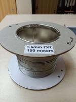 China Stainless Steel 304 316 Wire Rope 4mm 1 x 19 7 x 7 Wire Rope for sale