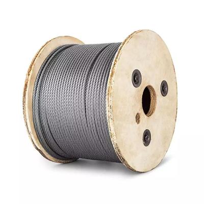 China Stainless Steel 304 316 Stranded Wire Rope 6 X 36 Steel Cable Sling for sale