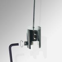 China Aluminium Brass Self-Locking Wire Cable Display System For Signage And Advertising Picture for sale