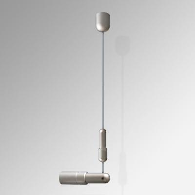 China Retail Store Wall Mounted Advertising Aluminium Wire Hanging Signage Cable Display System for sale