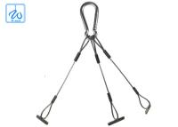 China Portable Three Foot Steel Cable Suspension Hanging Kits For Flower Pot for sale