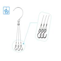 China Adjustable Flower Pot Hanging Kit Three Legs Plant Pot Wire Suspension Kit for sale