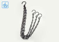China Adjustable Flower Pot Hanging Kit Three Legs Plant Pot Wire Suspension Kit for sale