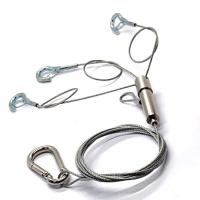 China New Type Panel Lighting Cable Suspension Kit Hanging System Safety Hook With Three Feet for sale
