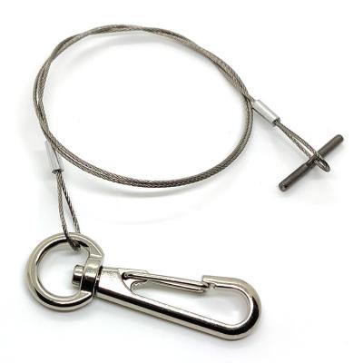 China Best Quality Steel Wire Rope Adjustable Plant Pot Hanging Kit With Hook For Safety for sale