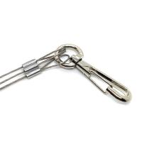 China Length Adjustable Four Legs Galvanized Steel Wire Rope Plant Pot Hanging Kit With Metal Hook for sale