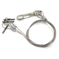 China Length Adjustable Four Legs Galvanized Steel Wire Rope Plant Pot Hanging Kit With Metal Hook for sale