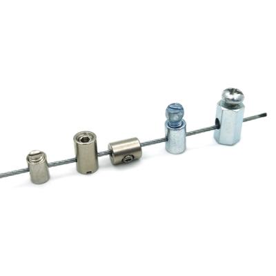 China Small Clamp With Screws Cable Gripper Fitted For 1 - 1.5mm Wire Rope for sale
