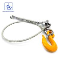 China Galvanized Steel Wire Rope Cable Rigging Assembly Reinforced Ferrule Steel Wire Rope Sling For Lifting for sale