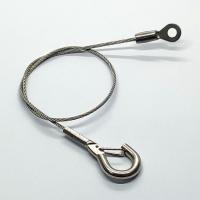 China Stainless Steel Wire Rope Eyelet Fittings With Hanging Hook Tools Safety For Outdoor Lights for sale