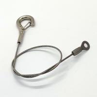 China Stainless Steel Wire Rope Eyelet Fittings With Hanging Hook Tools Safety For Outdoor Lights for sale