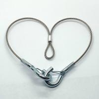China Toggle Hanger V Shape Kit 2MM Galvanized Stainless Steel Wire Rope Cable Sling With Snap Hook For Lighting for sale