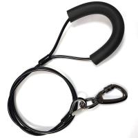China PVC Coated Adjustable Tie-Out Outdoor Steel Core Steel Wire Two Hook For Dog for sale