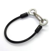 China Galvanized Steel PVC Coated Stainless Steel Wire Rope Sling With Snap Hook And Eyelets For Safety Hanger Wire for sale