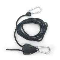 China 1/4 1/8 Inch Heavy Duty Adjustable Rope Hanger For Led Grow Light Grow Tent Room for sale