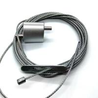 China 20*20MM Adjustable Wire Rope Grip Lock For Cable With Loops for sale