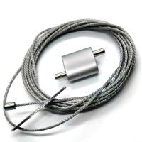 China 20*20MM Adjustable Wire Rope Grip Lock For Cable With Loops for sale