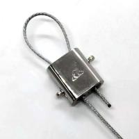 China Lighting Brass Adjustable Wire Rope Grip Lock For Cable With Loops for sale