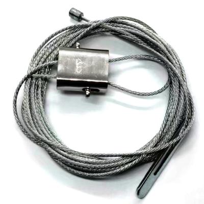 China Lighting Brass Adjustable Wire Rope Grip Lock For Cable With Loops for sale