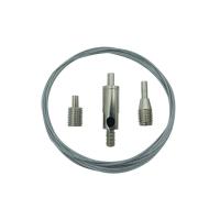 China Customized Wire Cable Grippers With Male Thread For Hanging Lighting And Display for sale