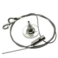 China Spot Wholesale steel lock suspension kits single clip wire rope hanging lamp cable gripper for sale