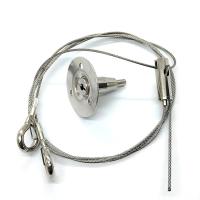 China Spot Wholesale steel lock suspension kits single clip wire rope hanging lamp cable gripper for sale