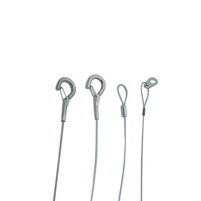 China Steel Wire Rope Sling With Hook For Lighting Display And Hanging for sale