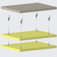 China Connect Absorber Anchor 40.5*37MM Of Zinc Alloy Material With Adjustable Wire Kit for sale