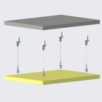 China Connect Absorber Anchor 40.5*37MM Of Zinc Alloy Material With Adjustable Wire Kit for sale