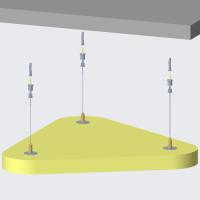 China Connect Adjustable Wire Kit Sound Absorbing Panel Ceiling Hanging System for sale