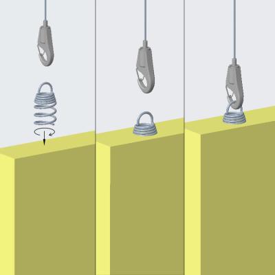 China Customizable Stainless Steel Wire Ceiling Suspension System with Dual Cable Outlet for sale