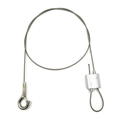 China Suspension Kit For Pendant Speaker Safety Wire Rope With Looping Gripper For Ceiling Speaker Mounted Ceiling For Hanging Light Lock Camera Diy Speaker In Hall Bar Exhibition Shop for sale