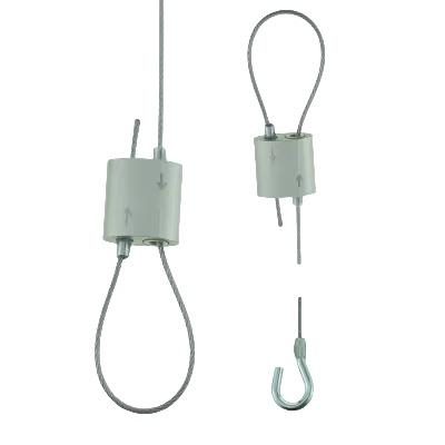 China Stainless Steel Cable Loop Kits with Hook for Hanging Wire Systems for sale
