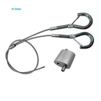 China Two-Way Suspension Brass Dual Cable Gripper with Locking Pin for HVAC and Signage Systems for sale