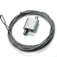 China Stainless Steel Cable Looping Gripper with 5000 N Break Load and 30*30MM Size for Easy Install Hanging Systems for sale