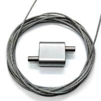 China Stainless Steel Cable Looping Gripper with 5000 N Break Load and 30*30MM Size for Easy Install Hanging Systems for sale