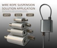 China 25*25MM Stainless Steel Cable Gripper for Ceiling Mounting and Secure Connection for sale
