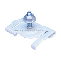 China Oblong T-Bar Clips,white Suspended Ceiling Clip, T Bar Clips for Use for Attaching Track Lighting Power Track to Drop Ceiling for sale