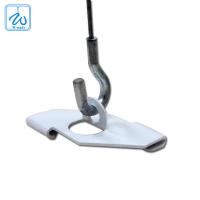China Oblong T-Bar Clips,white Suspended Ceiling Clip, T Bar Clips for Use for Attaching Track Lighting Power Track to Drop Ceiling for sale