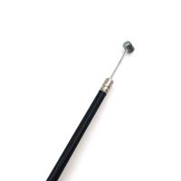 China Pvc Coating Steel Luggage Handle Galvanized Steel Long Brake Cable Wire Rope Double Terminal Eye End for sale