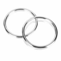 China Customizable Silver Aluminum Sling Ring Inner Diameter 3 Inch 2 Pcs For Infant Wrap Carrier for sale