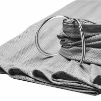 China Customizable Silver Aluminum Sling Ring Inner Diameter 3 Inch 2 Pcs For Infant Wrap Carrier for sale
