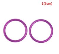 China Lightweight Purple Baby Ring Sling Rings Aluminum Anodizing Finish for sale