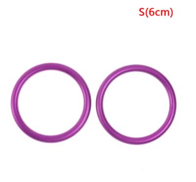 China Lightweight Purple Baby Ring Sling Rings Aluminum Anodizing Finish for sale