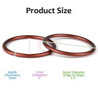 China 6063 Al Dark Brown Anodizing Finish Infant Ring Sling Rings for sale