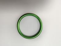 China Lightweight Anodizing Finish Green Aluminum Sling Ring For Comfortable Baby Carrier for sale