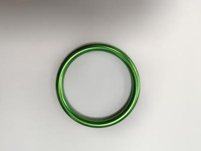 China Lightweight Anodizing Finish Green Aluminum Sling Ring For Comfortable Baby Carrier for sale
